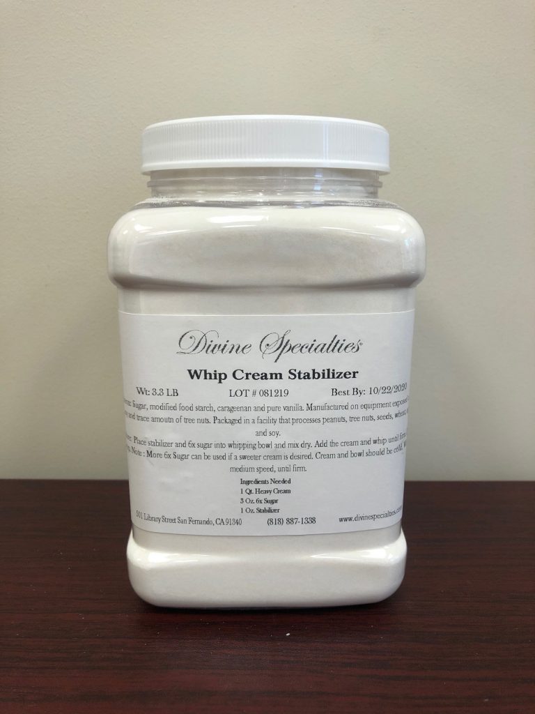 Whipped Cream Stabilizer - Powder 3.3 lbs - Divine Specialties